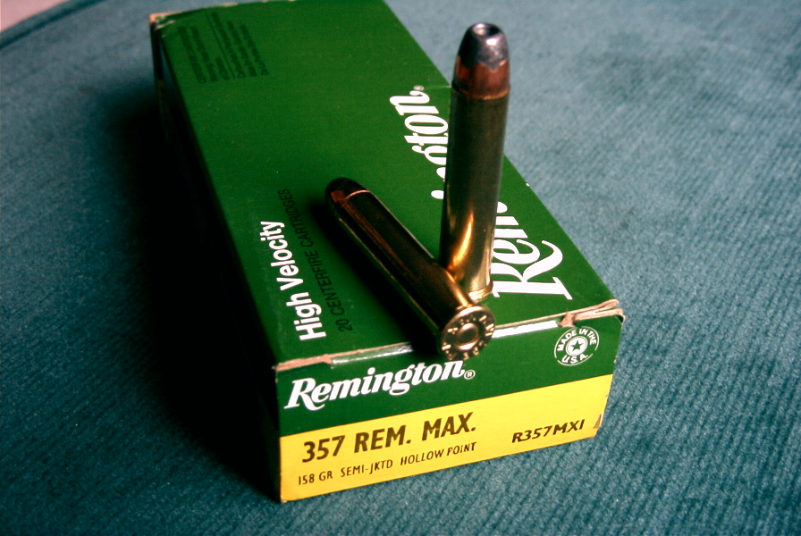 .357 Rem. Max. Box and 2 Original Cartridges